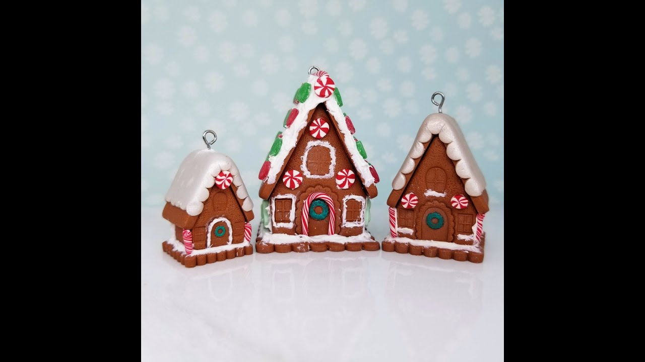 Assembling a Polymer Clay Gingerbread House - YouTube