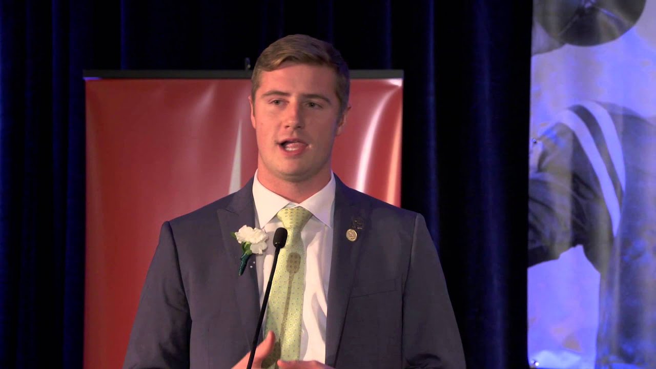 Connor Cook's Golden Arm Award Acceptance Speech - YouTube