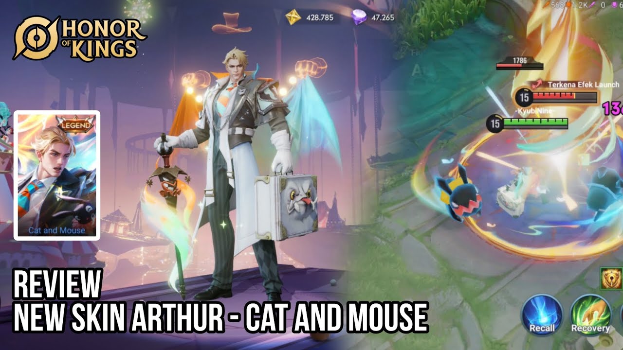 [HOK] Review New Skin Arthur - Cat and Mouse | Honor Of Kings Indonesia ...