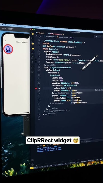 Flutter ClipRRect Widget Example #shorts - YouTube