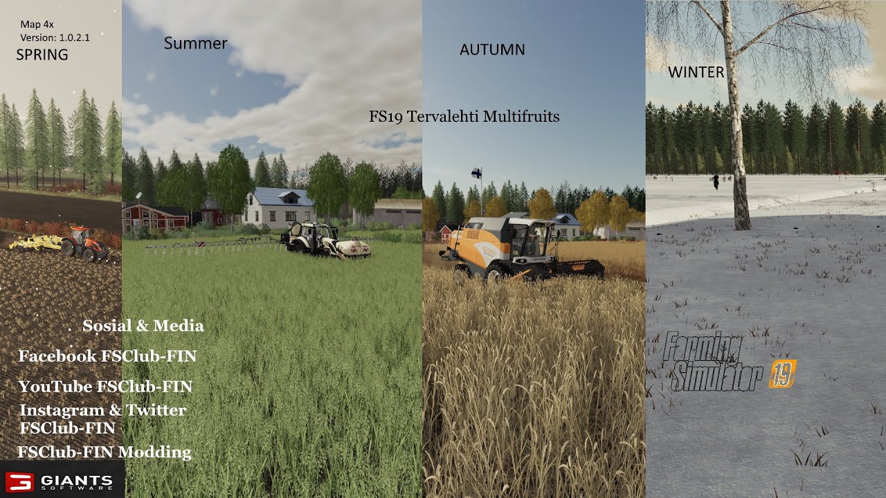 FS19 Tervalehti Multifruit Map update version 1.0.2.1 - YouTube
