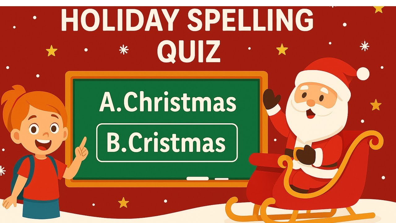 Spelling Fun with Santa! 🎅 | Grade 1 Holiday Spelling Game - YouTube