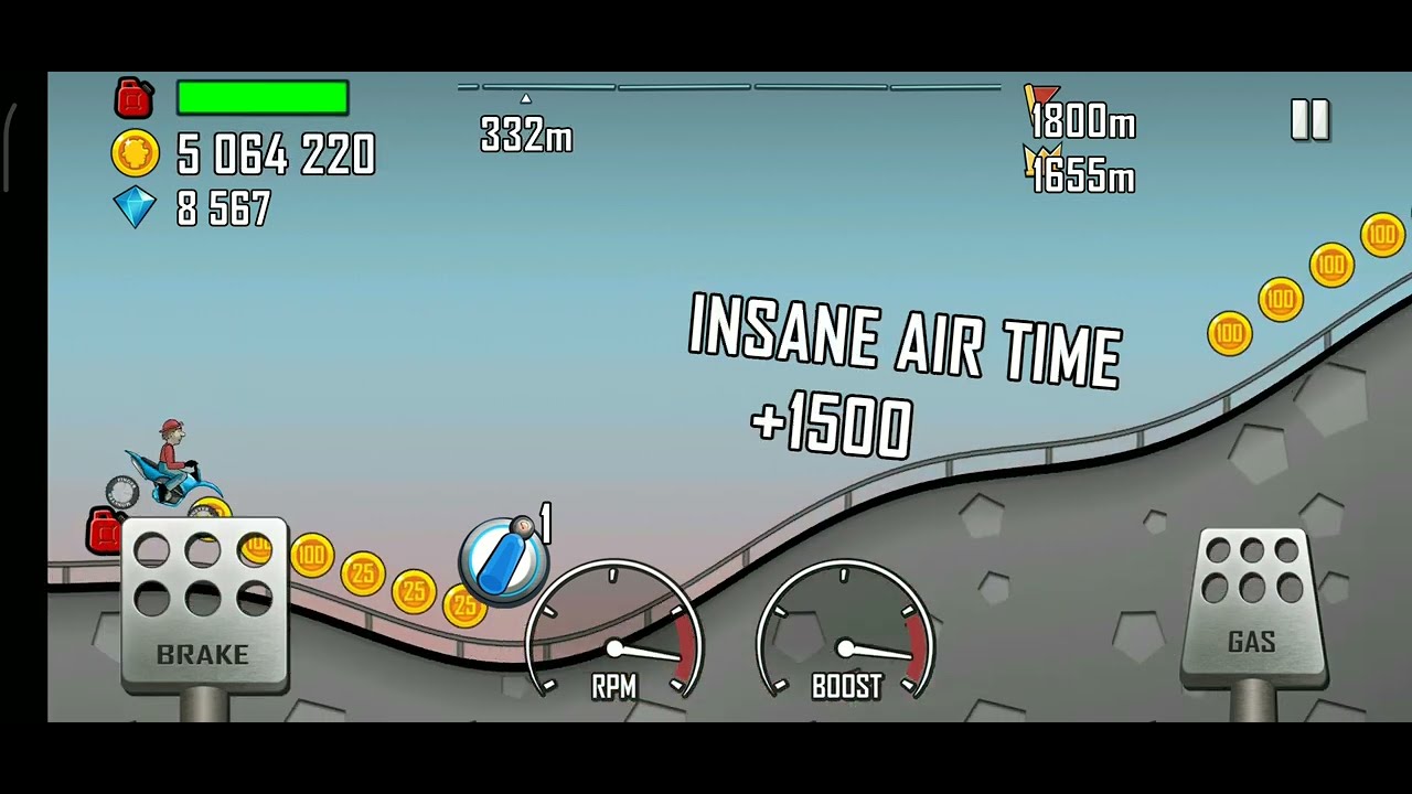 hill climb racing gameplay - YouTube