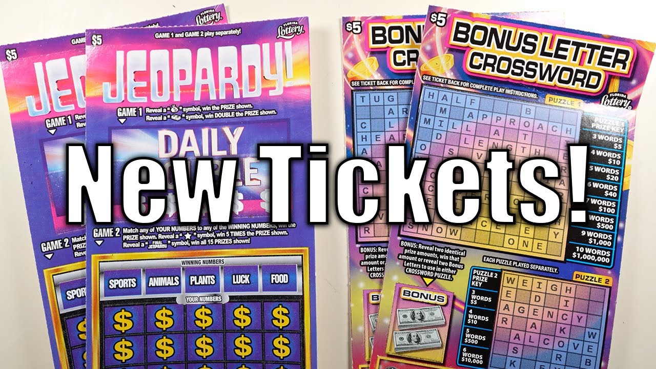 New Jeopardy and Bonus Letter Crossword Tickets! - YouTube