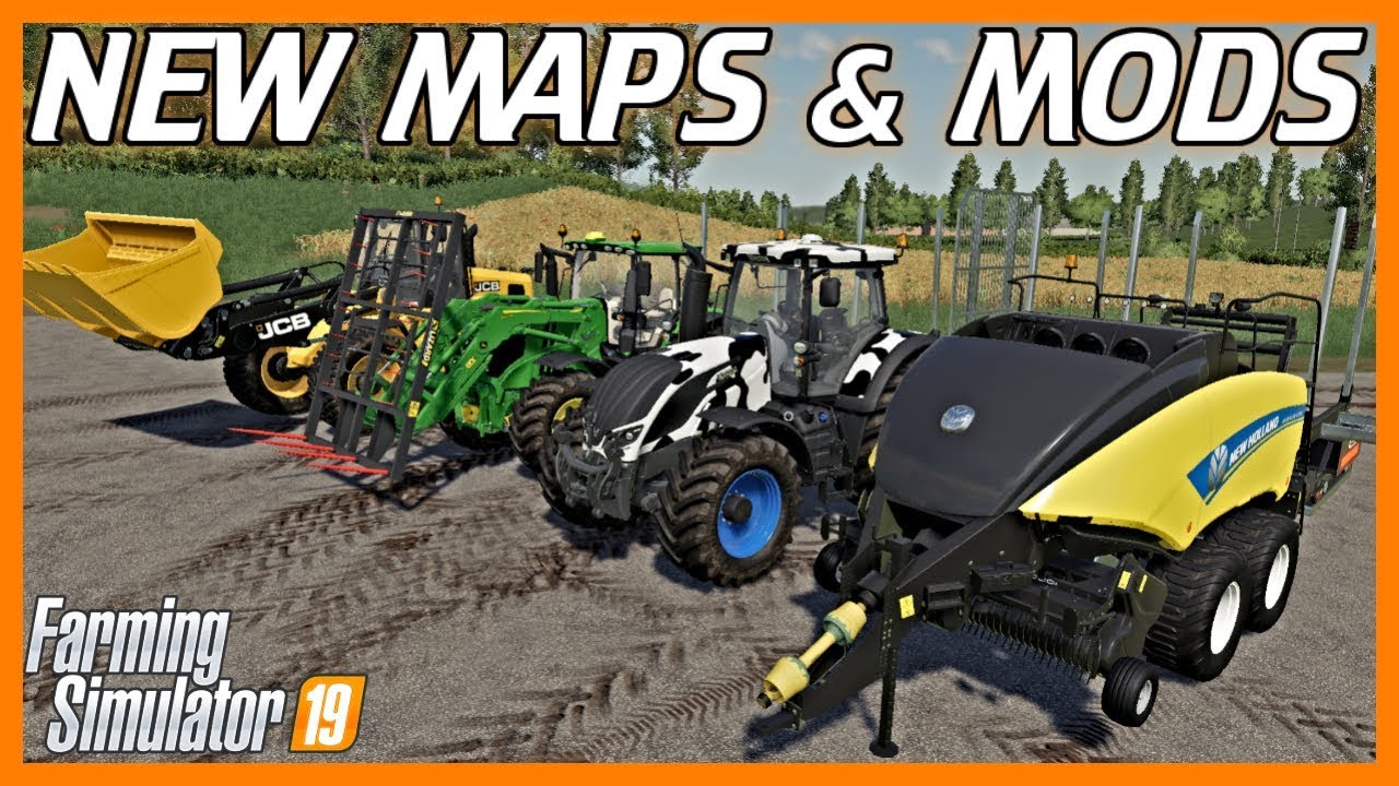 FIRST NEW MAPS & NEW MODS FOR FARMING SIMULATOR 19 - YouTube