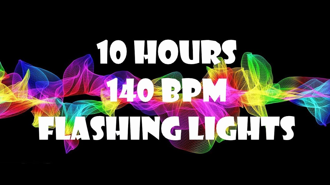 10 HOURS Flashing lights for 140 BPM Music - DISCO PARTY LIGHTS - YouTube
