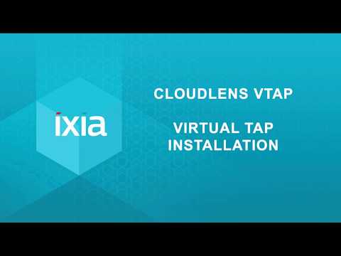 Tutorial – CloudLens Private – Virtual Tap (vTap) Setup - YouTube