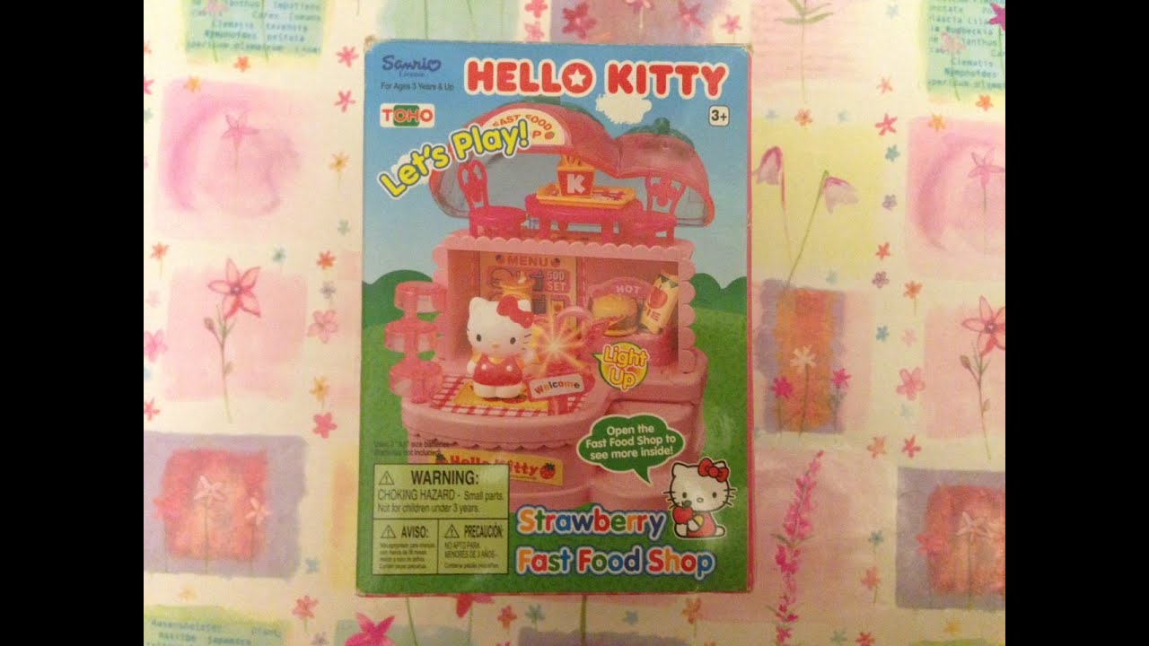 Обзор игрушки Кафе Хелло Китти. Hello Kitty Strawberry Fast Food Shop ...