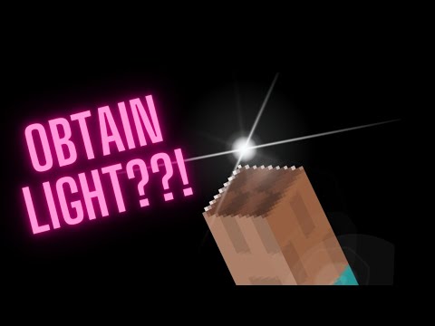 Obtaining light in Vanilla Minecraft!!! TUTORIAL!!! - YouTube