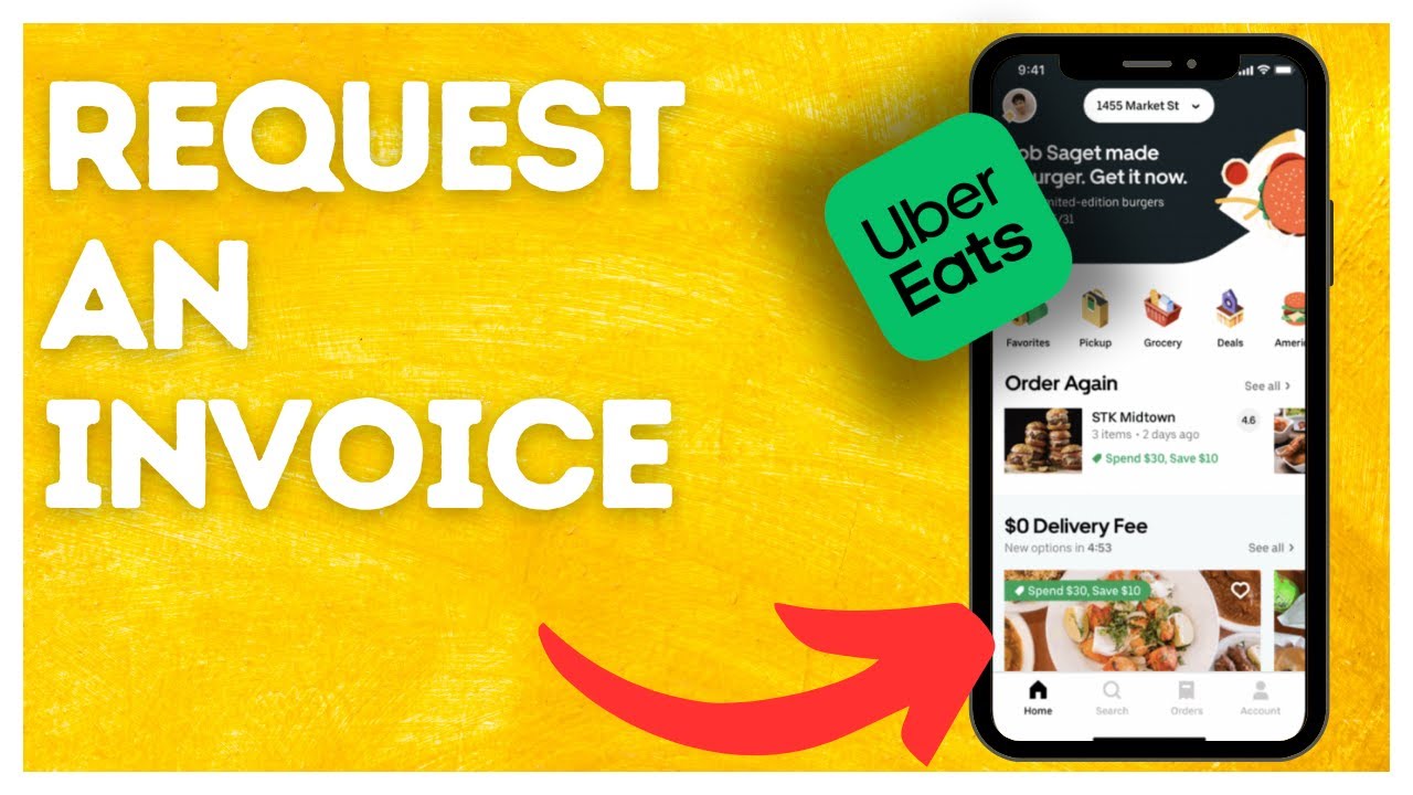 How to request an invoice on Uber Eats? - YouTube