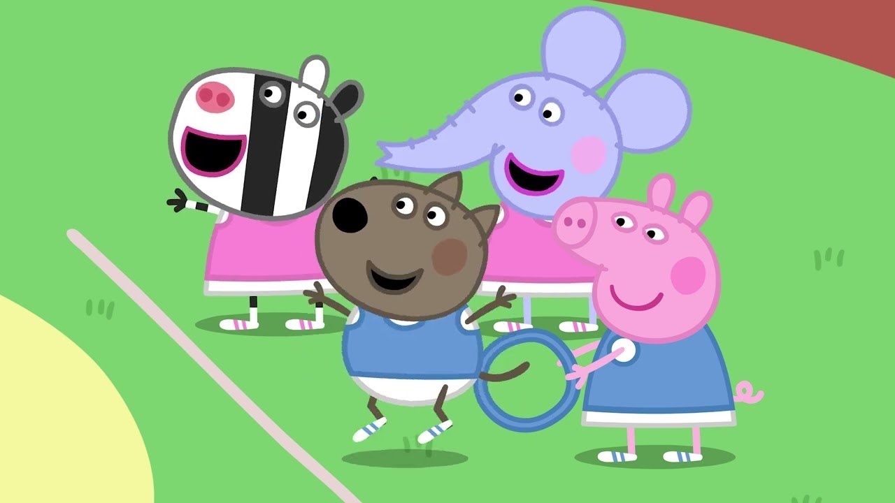 Pink vs Blue Sports Day 🐷💙💗 Peppa Pig Tales - YouTube