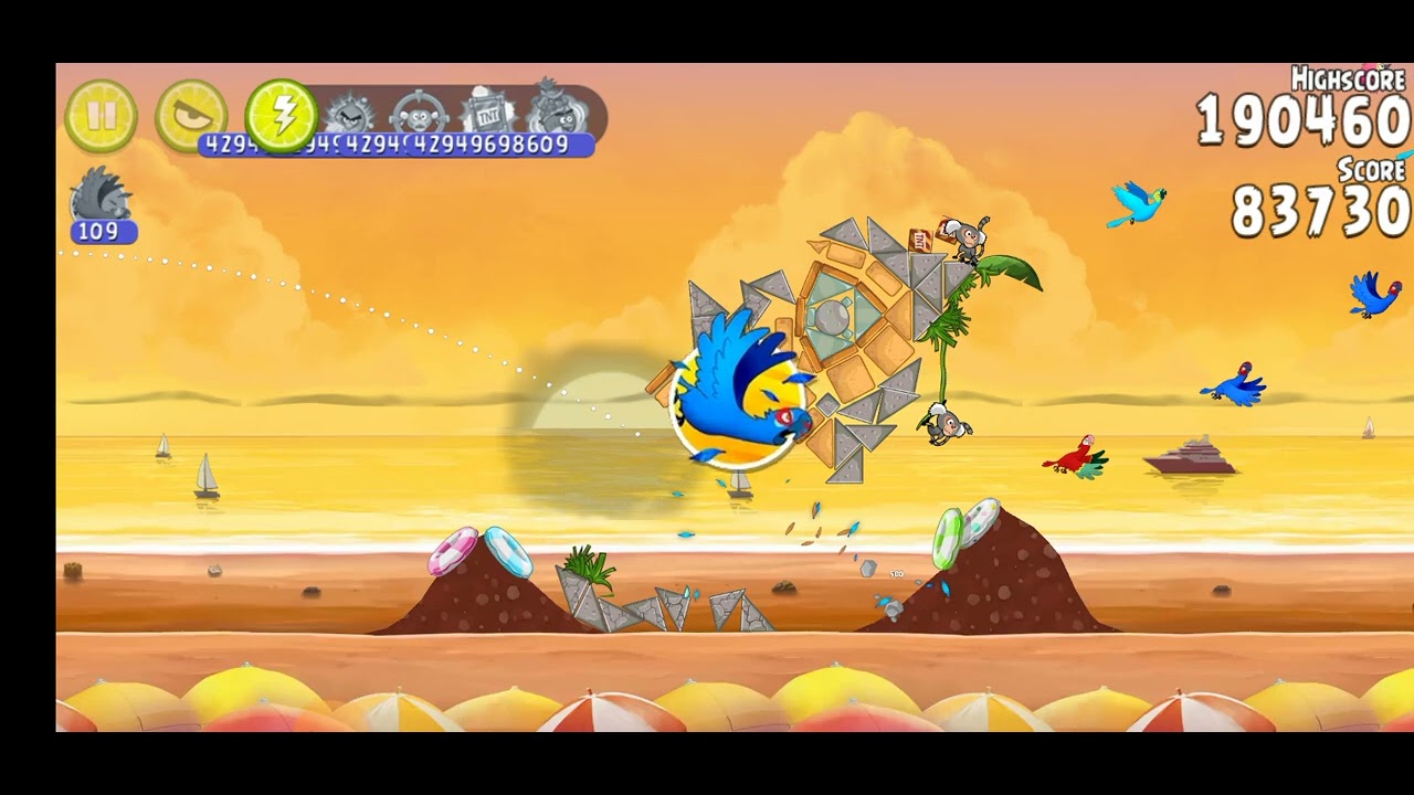 Angry Birds Rio: Golden BallBeach Final Boss Fight+Ending - YouTube