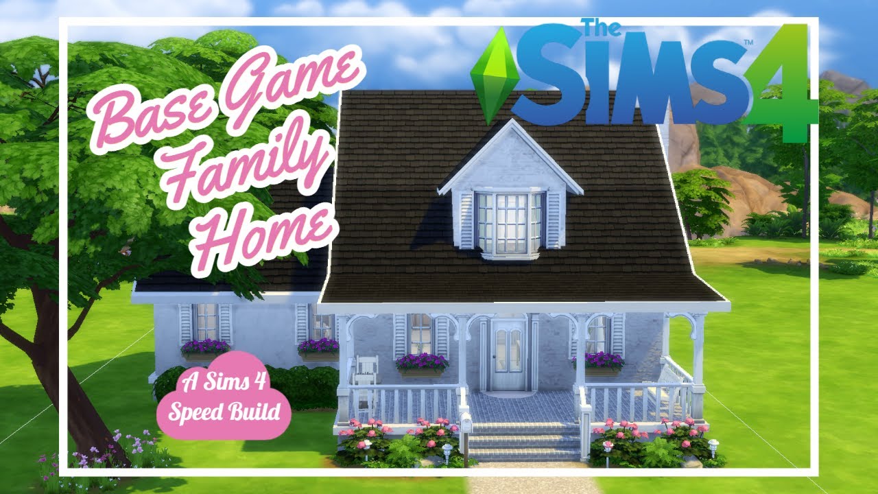 A base game family home in celebration of the newest update | Sims 4 ...