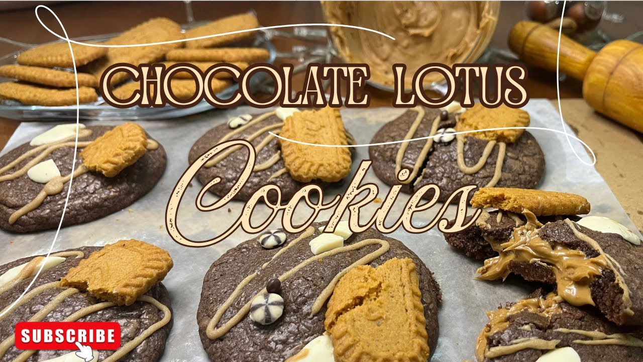 Soft & Gooey Chocolate Lotus biscoff Cookies | Melted Lotus Heaven 🍪 ...