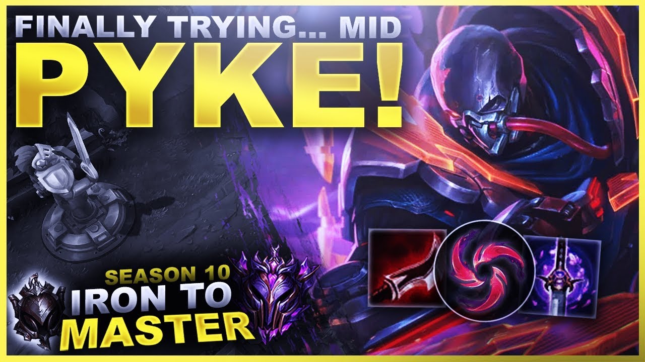 FINALLY TRYING PYKE MID! - Iron to Master S10 | League of Legends - YouTube