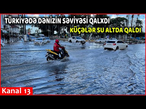 Zəlzələdən sonra dənizin səviyyəsi QALXDI, küçələri SU BASDI
