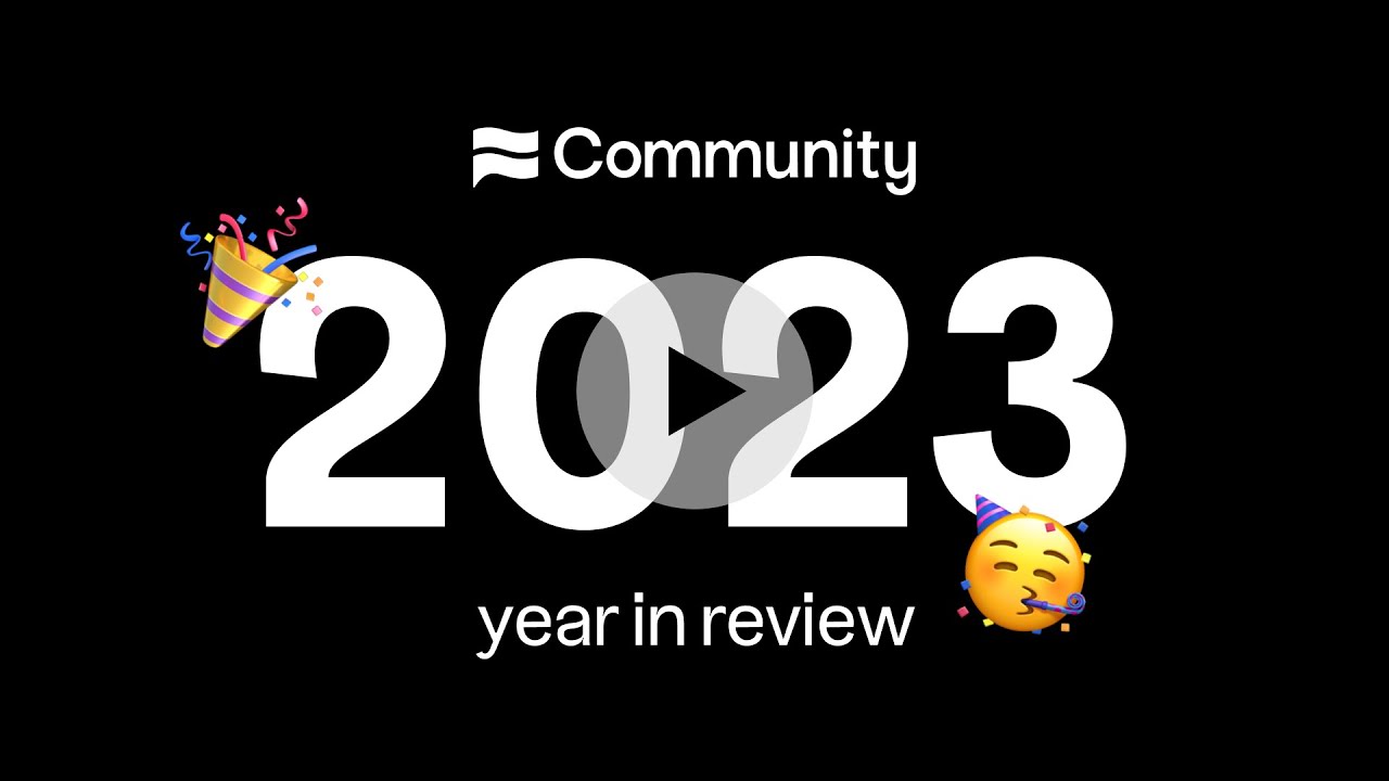 Community 2023 Year in Review - YouTube