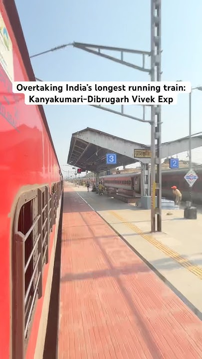 Overtaking India’s Longest running Train: Kanniyakumari-Dibrugarh Vivek Exp at Dankuni Jn. - YouTube
