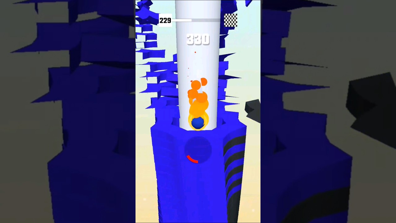 Stack ball explode lvl 229 / #shorts #viral #stackball #games - YouTube