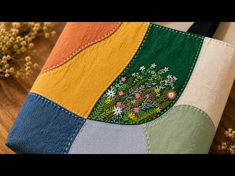 Upcycling at Its Best | Handmade Embroidery, Old Jeans And Scrap Fabric