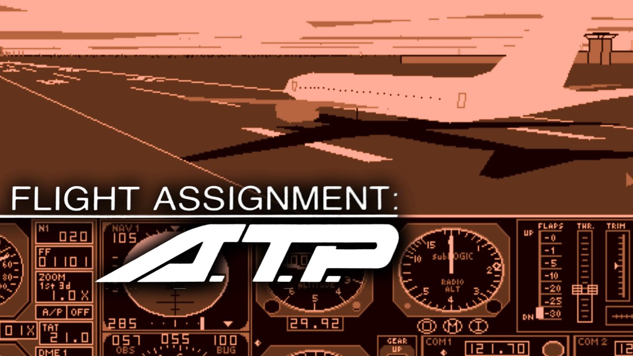 SubLogic Flight Assignment: A.T.P. Flight Simulator - YouTube