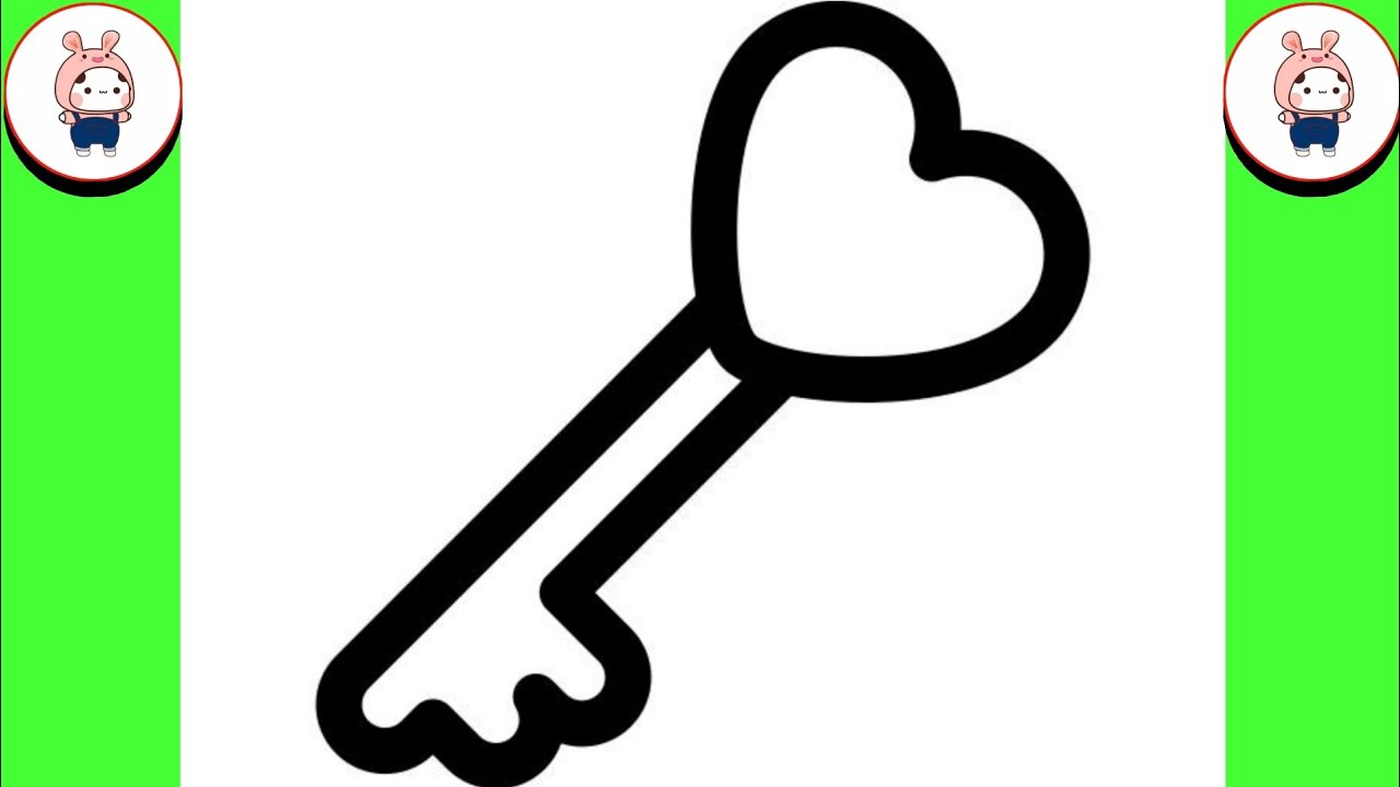 How to draw cute key step by step for beginners_Easy cute Drawing Thing ...
