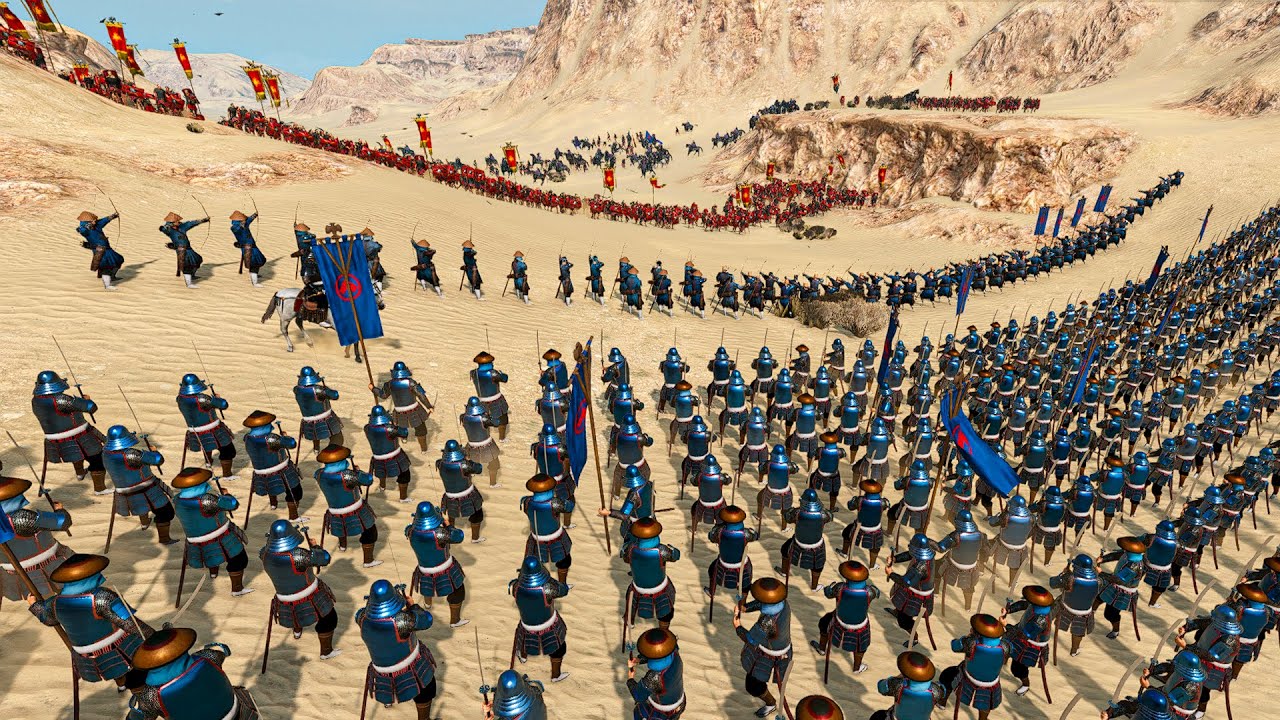 1000 Blue Samurai Defend Against the Roman Army | Mount & Blade II ...