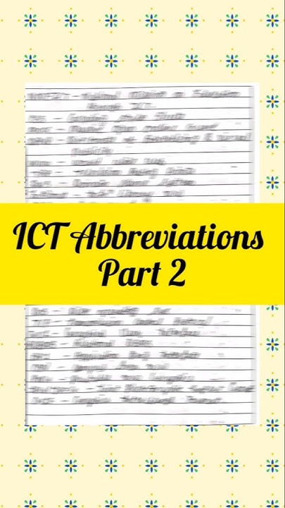 ICT Abbreviations Part2 #padhoengineering #computerscience #shorts #youtube #ict # ...