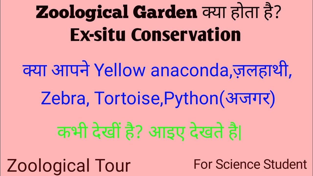 Zoological Garden||Ex-situ conservation|| Science biology|| - YouTube