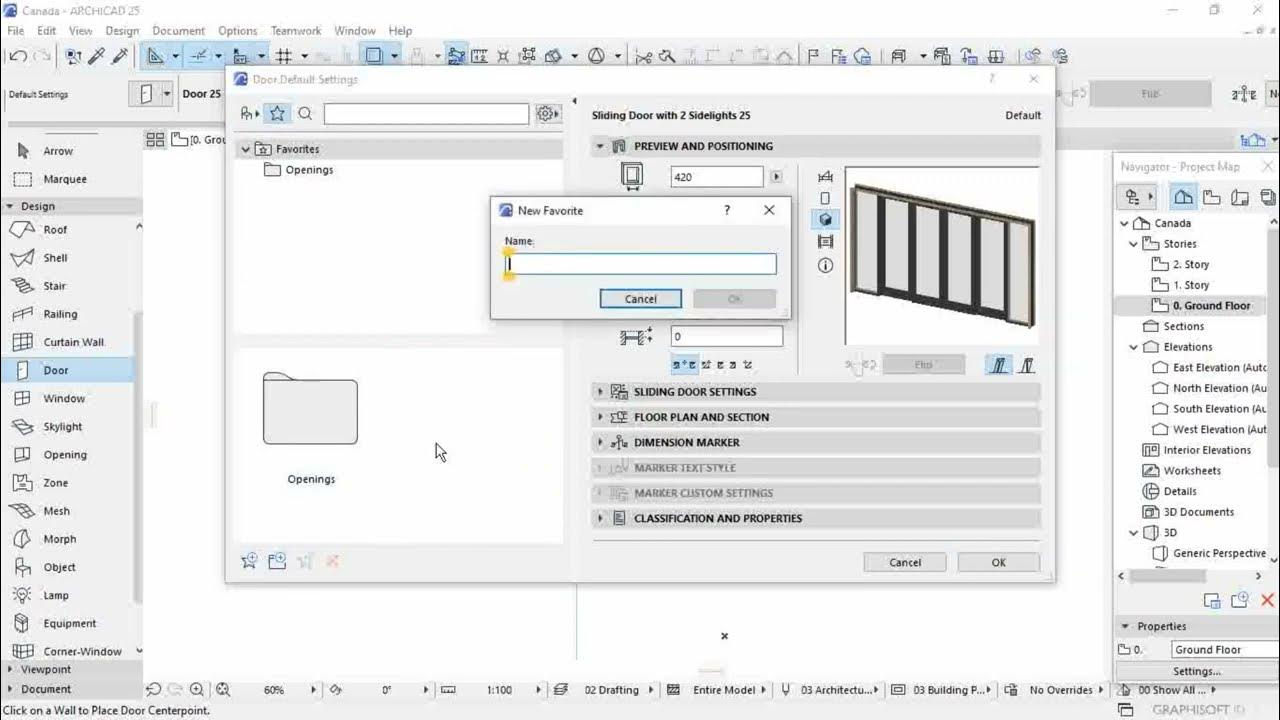 ArchiCAD Tutorial: How to set |use Sliding doors in ArchiCAD | Door ...