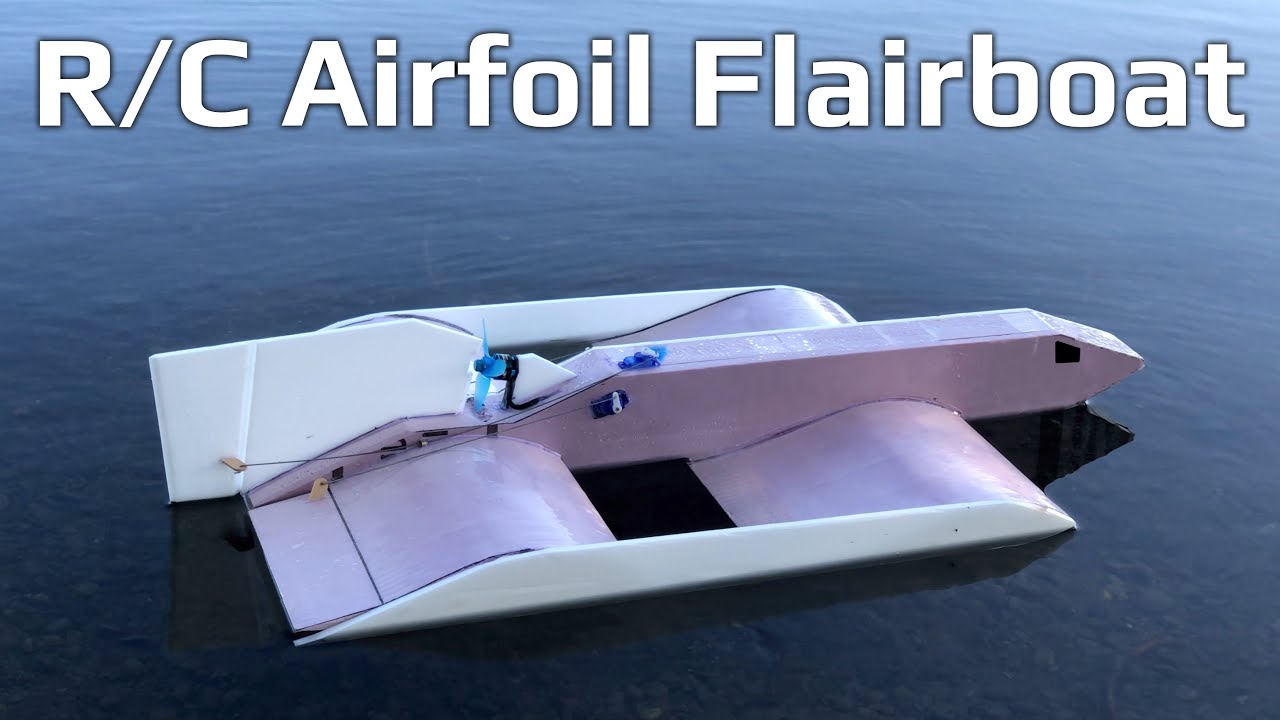 Worlds First R/C Airfoil Flairboat - YouTube