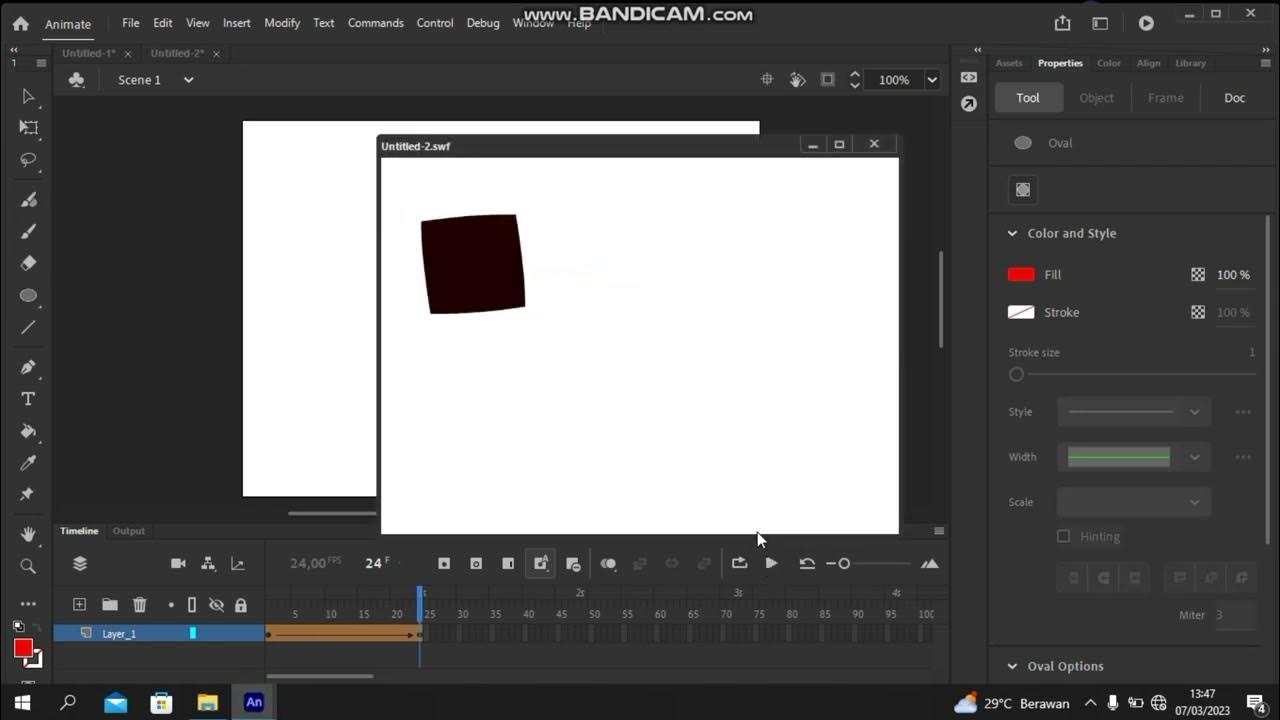 tutorial cara membuat animasi di Adobe animate dengan mudah dan gampang - YouTube