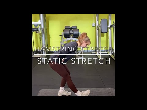 Static hamstring stretch - YouTube