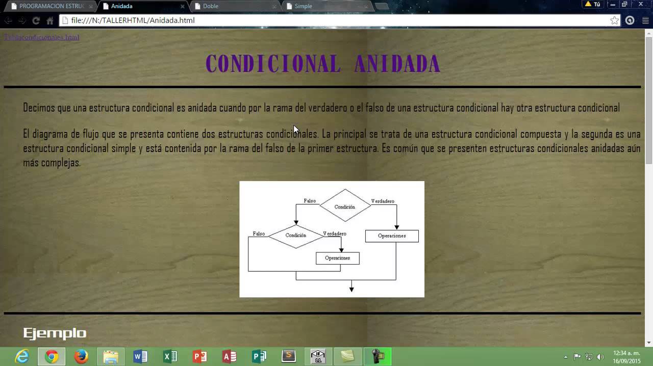 (Primera parte) Tipos de condicionales existentes en la programación ...