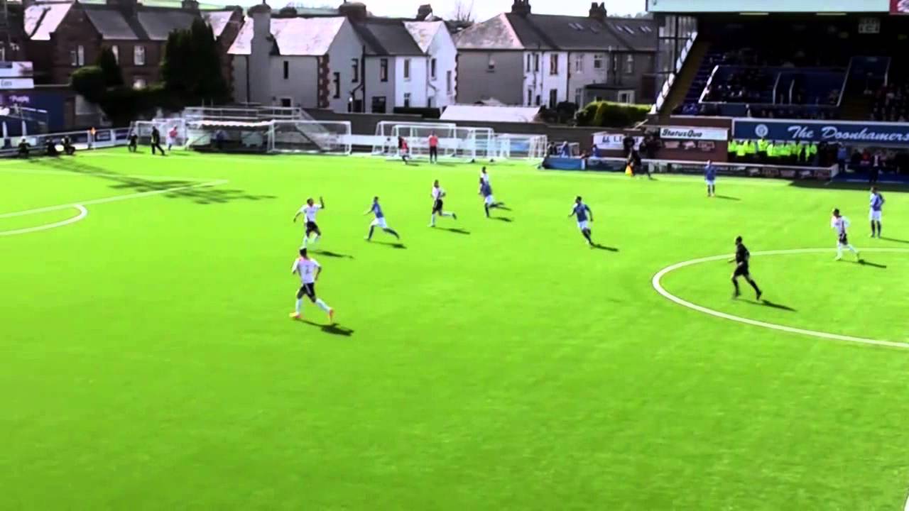 Cracking volley keeps Queens on course for play-off spot - YouTube