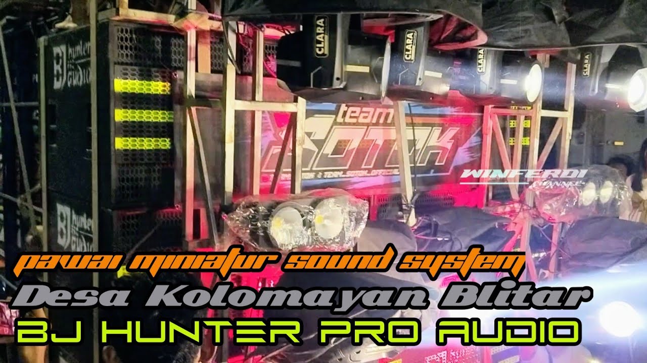 BJ Hunter Pro Audio tampil mening di acara Miniatur Sound System ...