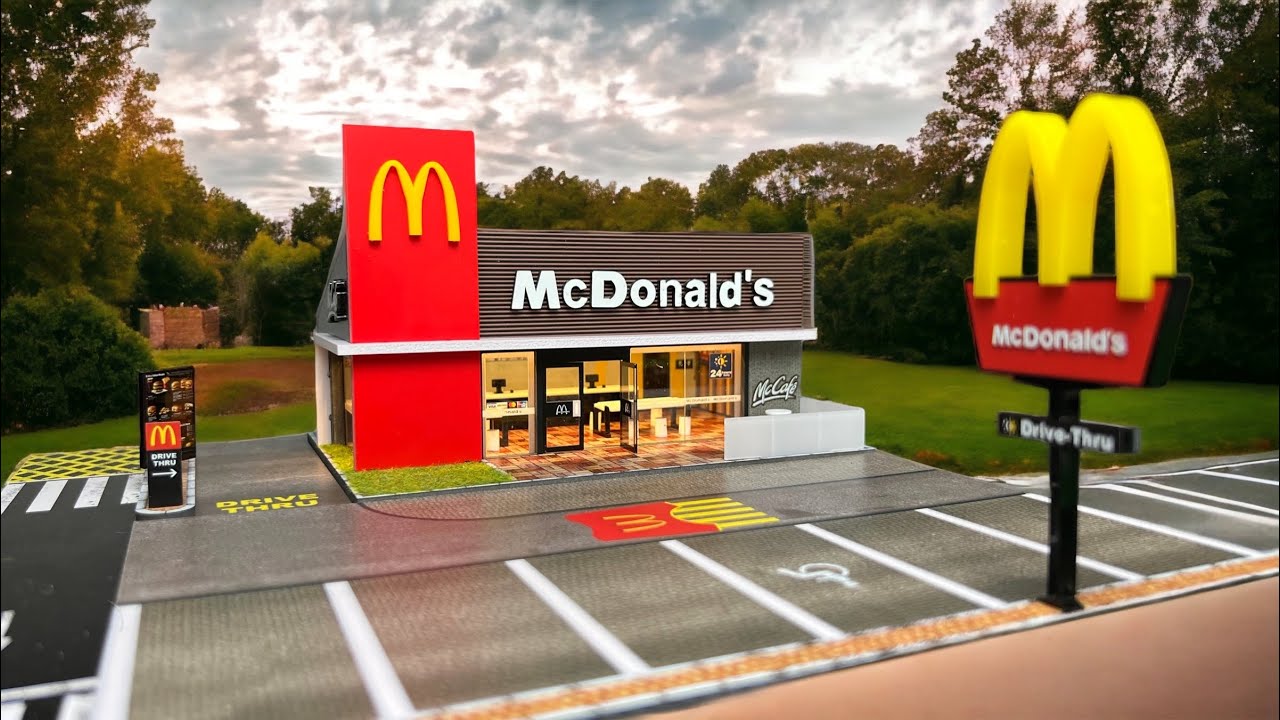 McDonalds New Edition by Gfans 1/64 Diorama | Hotwheels Diorama - YouTube