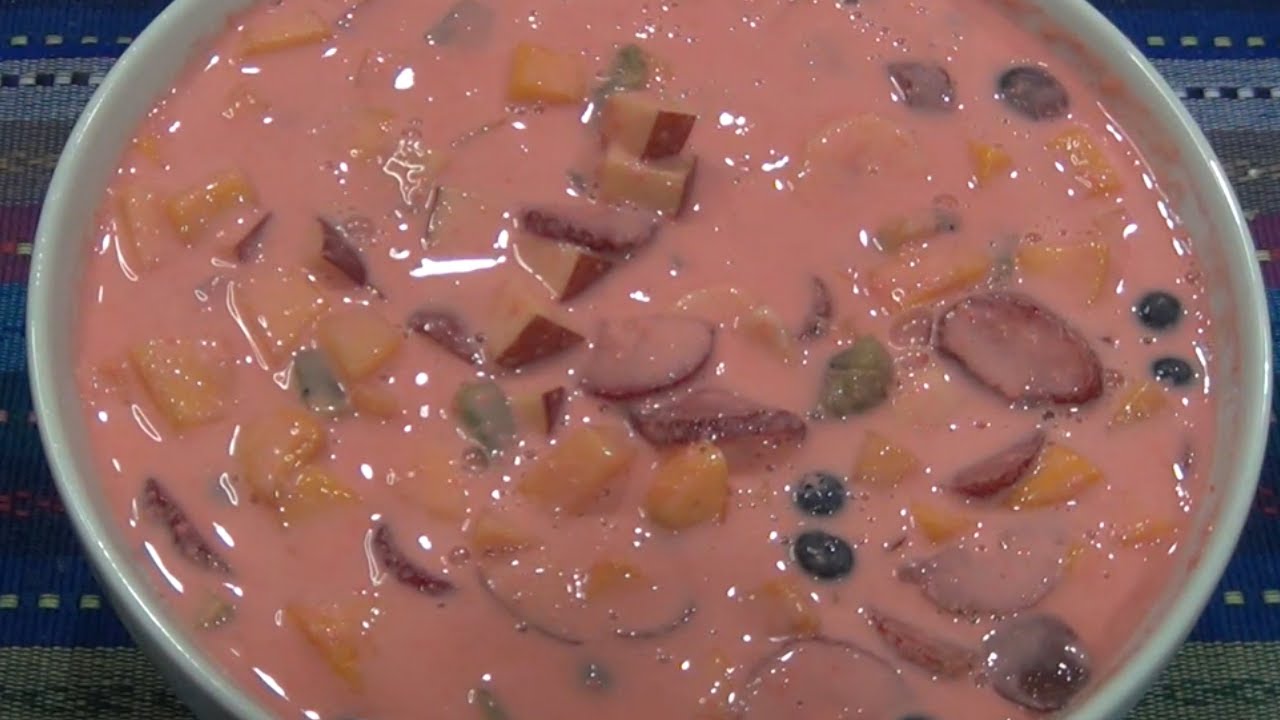 Cómo Hacer Fruta Fresca Picada Con Gelatina Receta Facil económica ...