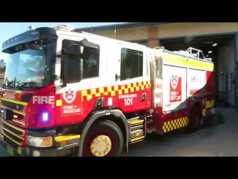 FRNSW Brand New Rescue Pumper 101 Turning Out - YouTube