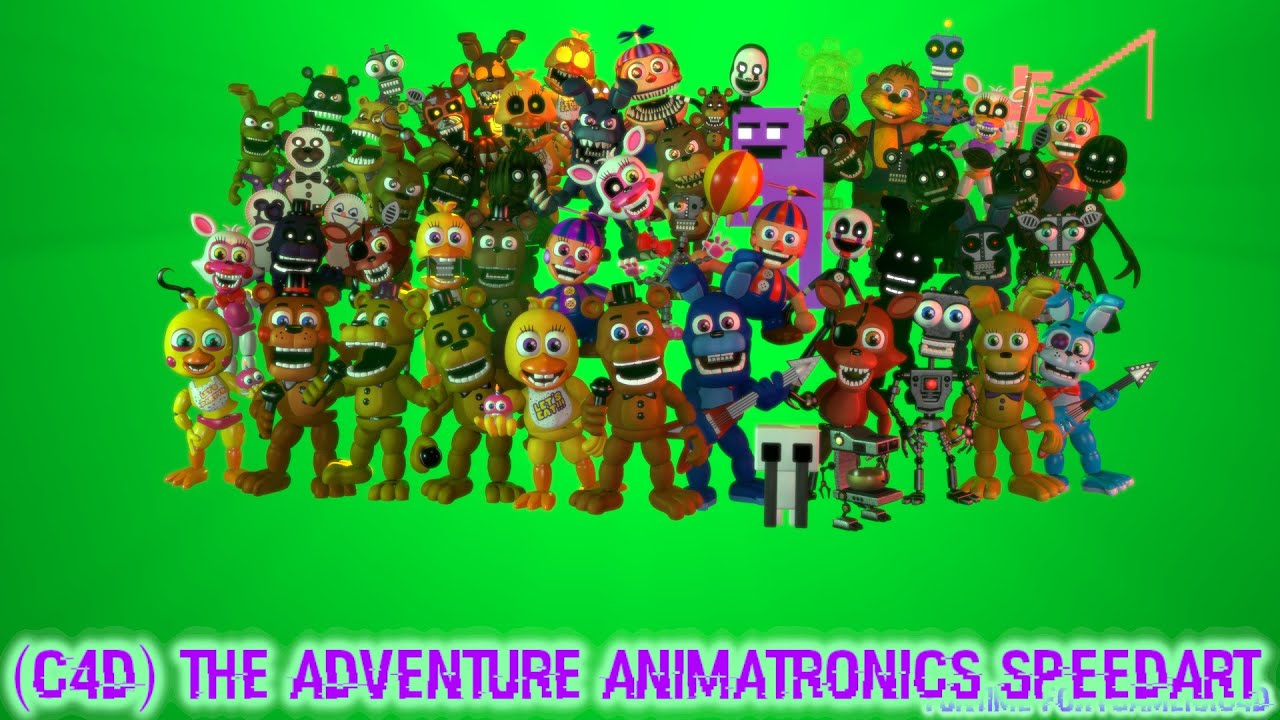 (C4D) The Adventure Animatronics Speedart - YouTube