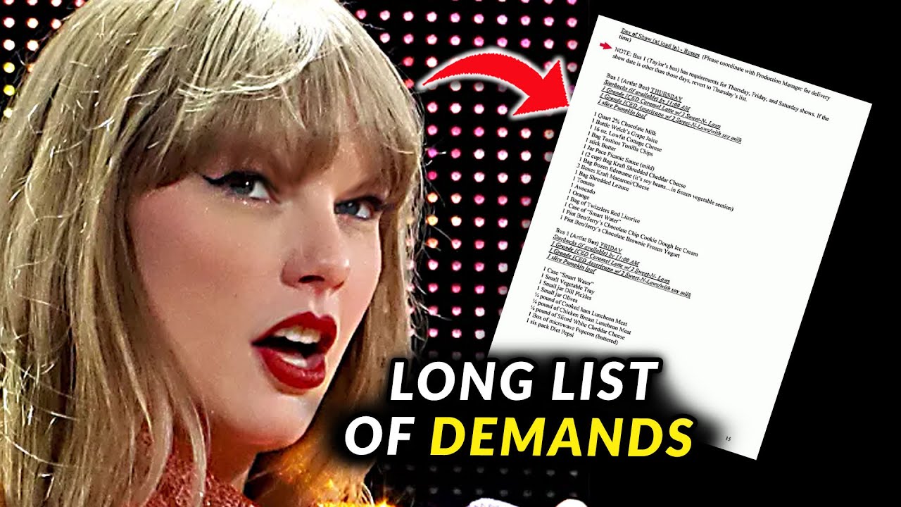 Taylor Swift's 'Ridiculous' Eras Tour List of Demands LEAKED - YouTube
