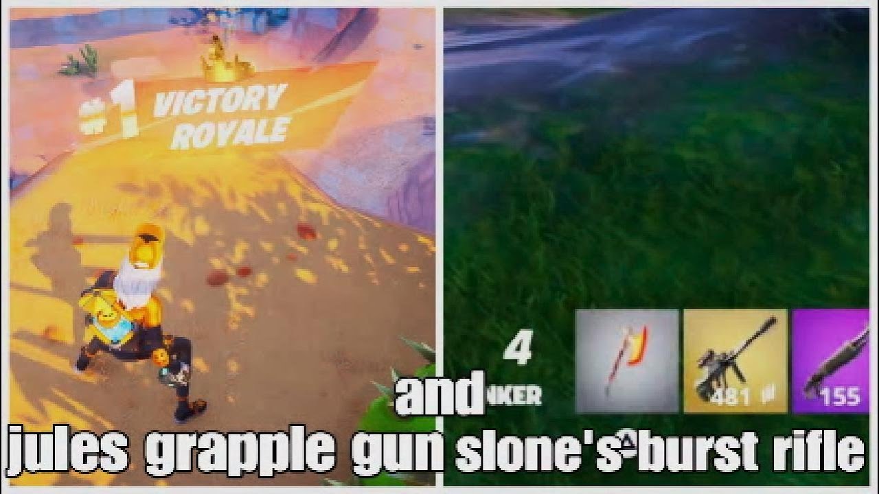 I got jules grapple gun and slone's burst rifle #48 Fortnite - YouTube