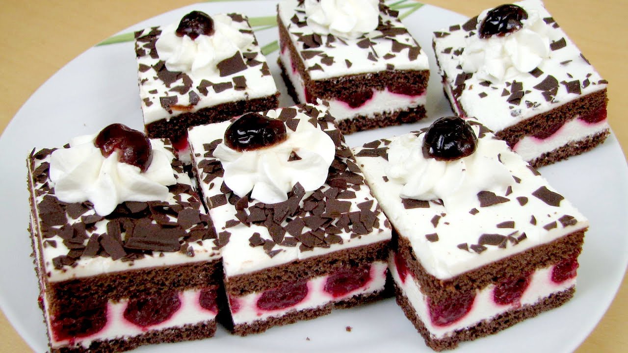 Black Forest Cake Pieces [Conditorei Coppenrath & Wiese] - YouTube