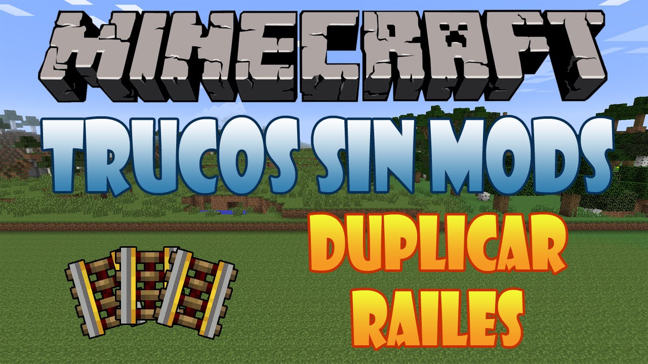 32# Como Duplicar Railes | Minecraft 1.8.8 | Trucos Sin Mods - YouTube