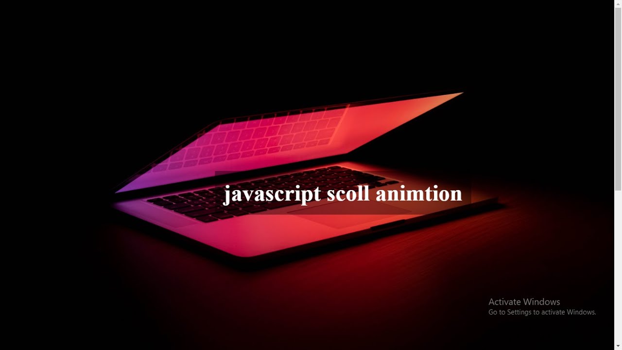 Javascript Smoth Scroll Animation Html Css Js Tutorial 20121 Youtube 7719