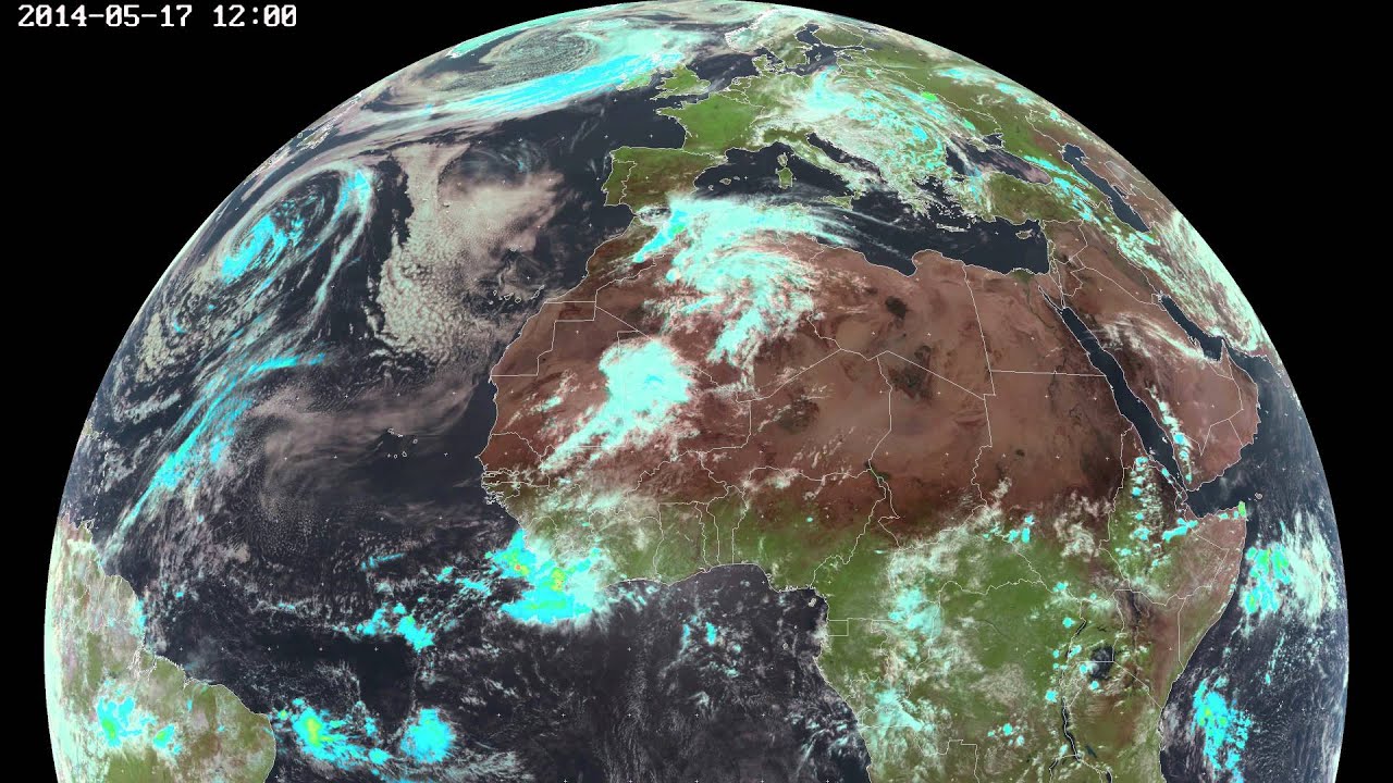 Time-lapse of Earth in May and June 2014 - Full Weather Geoengineering ...