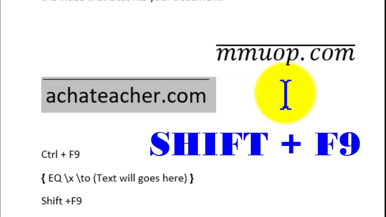 How To Overline Text In Microsoft Word YouTube How To Overline Text In Microsoft Word YouTube