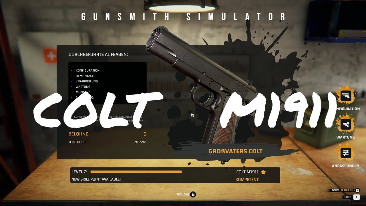 Gunsmith Simulator - Beta Gameplay COLT M1911| @GameinsidersDE - YouTube