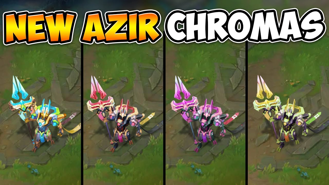Trying EVERY Azir Chroma from the New World's Skin (AZIR: THE MOVIE ...