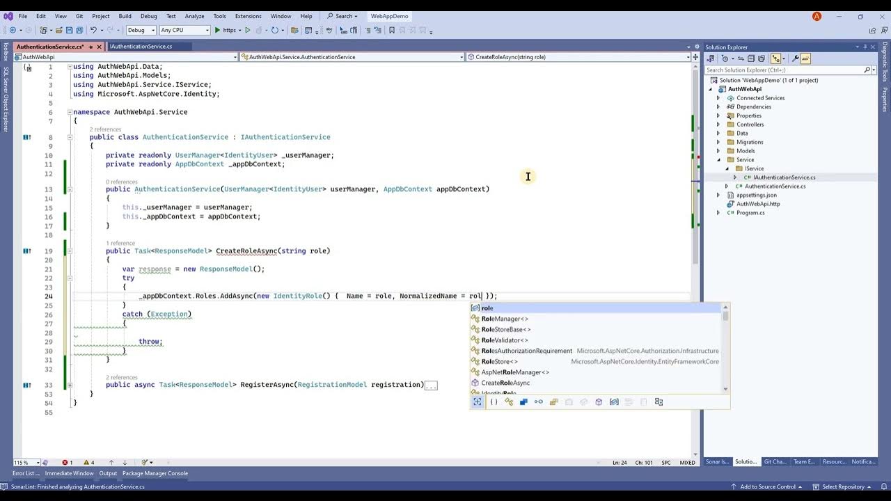 Dotnet 8 Authentication and Authorization using Identity - Role - YouTube